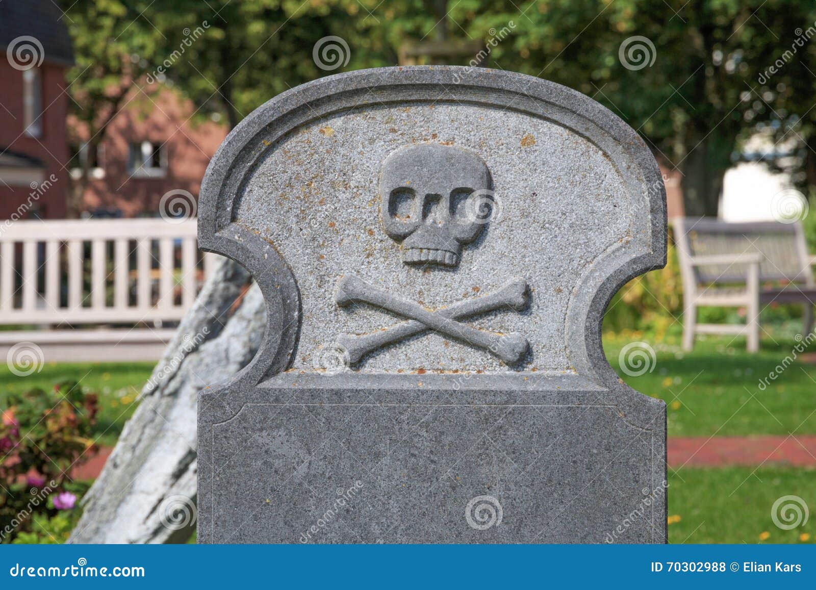 Skull And Crossbones, A Masonic Symbol, Belonging To A Tomb Of Recoleta ...