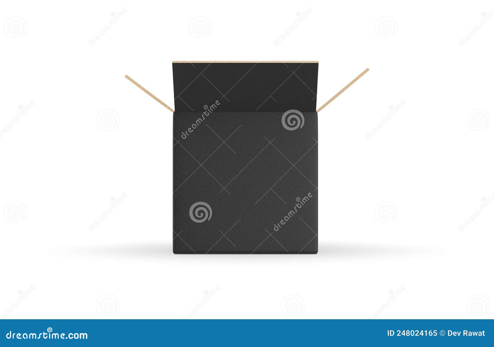 Blank Heavy-Duty Medium Open Packaging Box for Mock Up and Branding ...