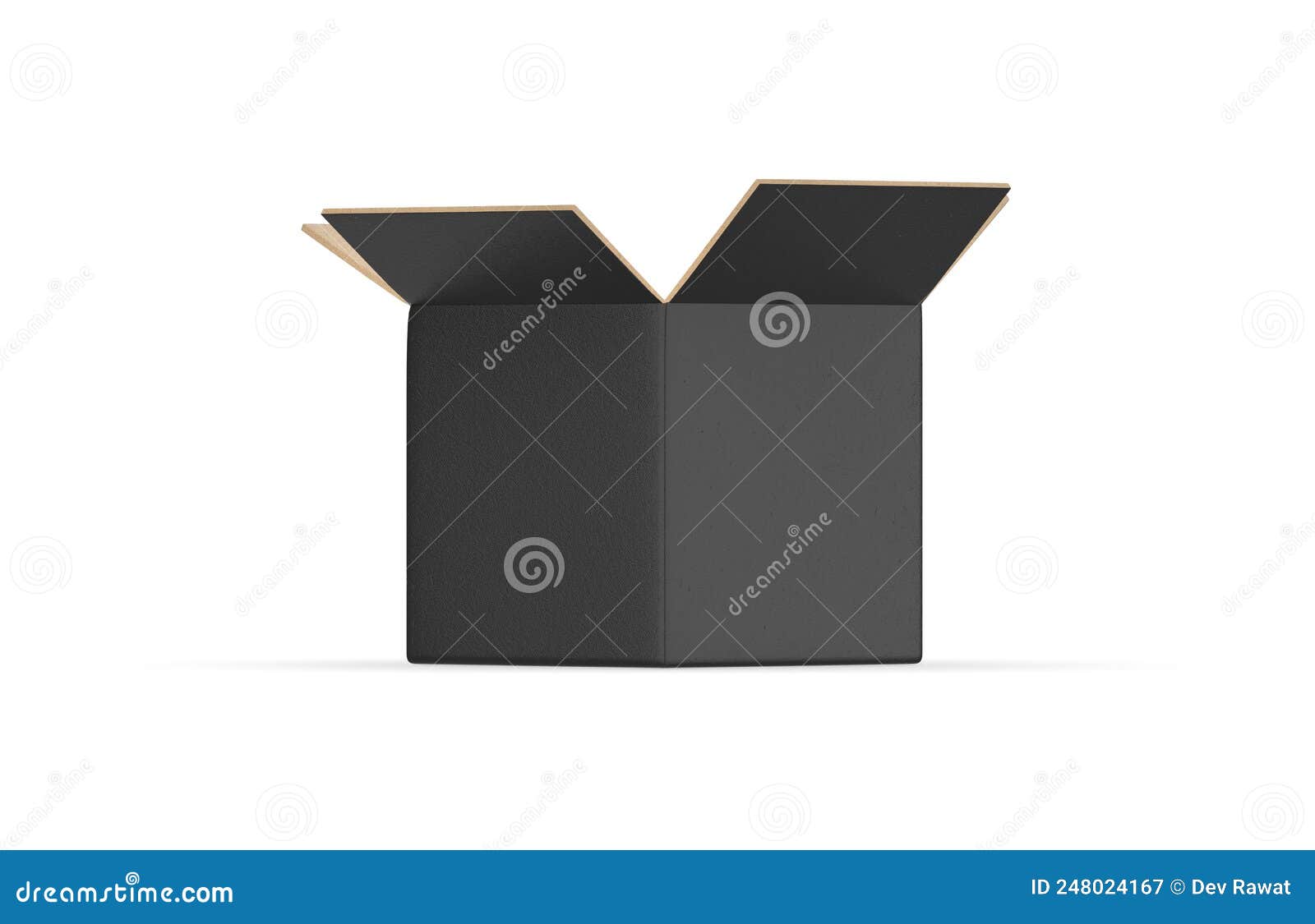 Blank Heavy-Duty Medium Open Packaging Box for Mock Up and Branding ...