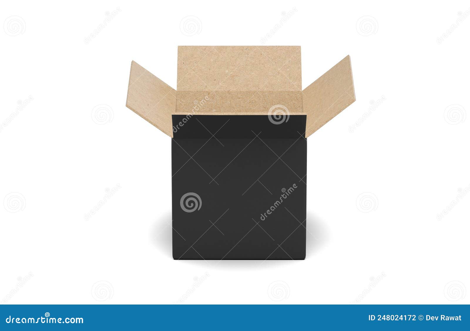 Blank Heavy-Duty Medium Open Packaging Box for Mock Up and Branding ...