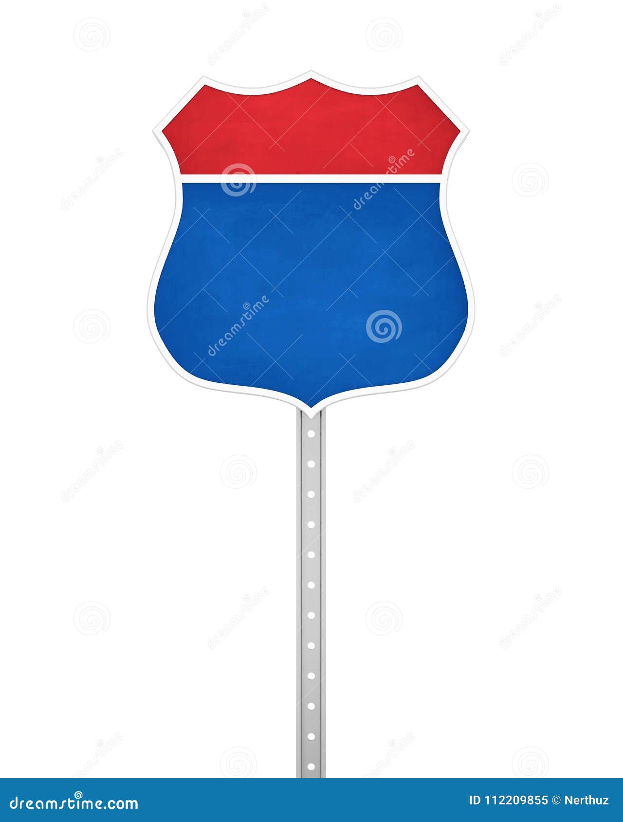 Blank Highway Route Shield Isolated Stock Illustration - Illustration ...