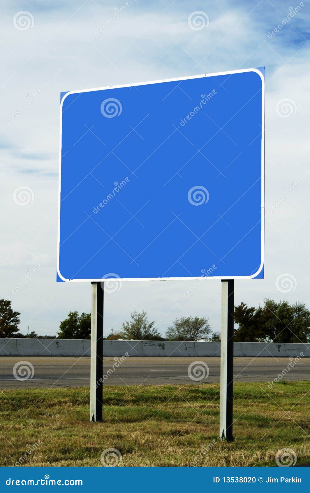 Blank highway sign stock photo. Image of freeway, signage - 13538020