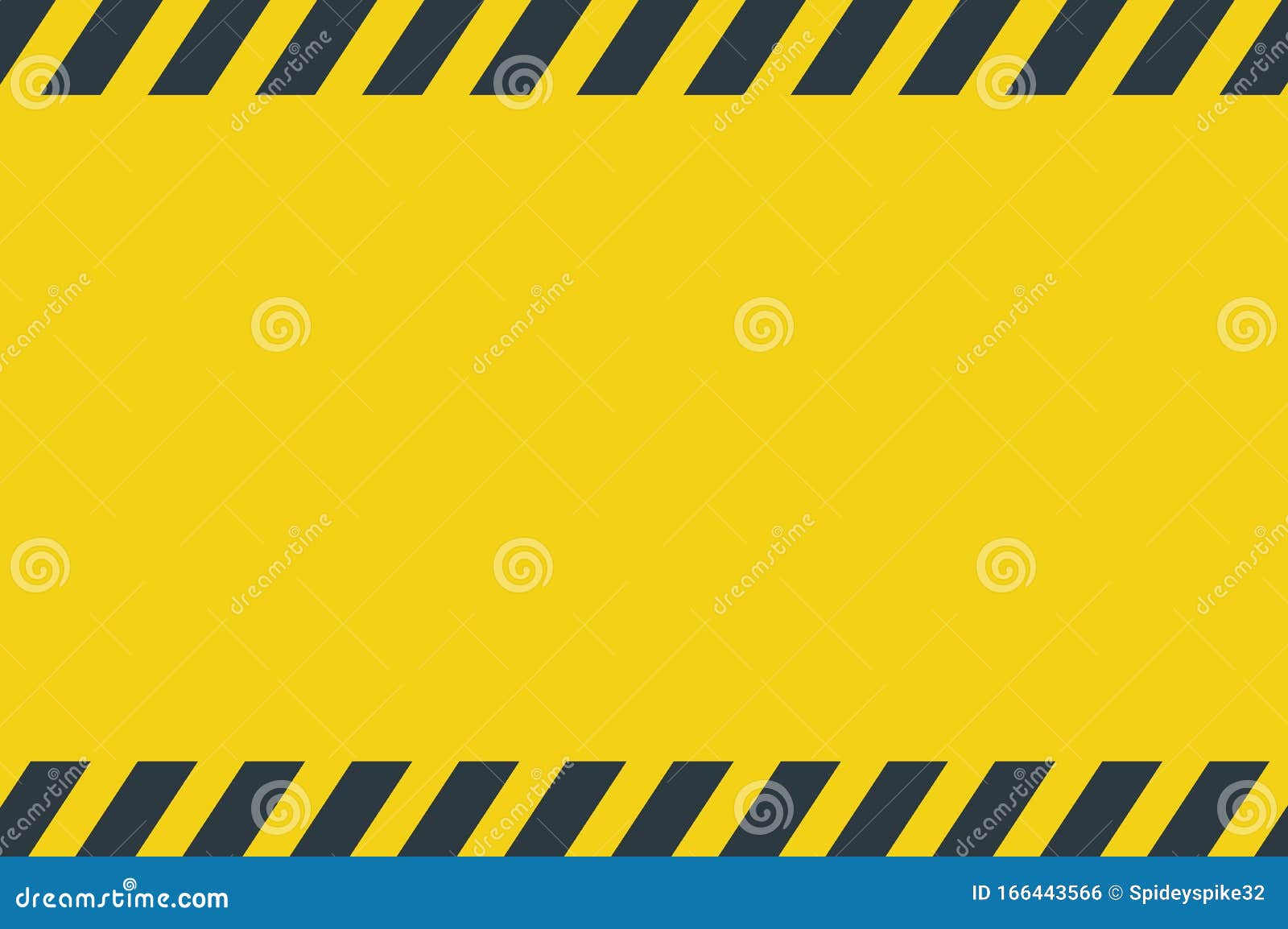 Blank Horizontal Box of Warning Sign with Text on Top Stock Vector ...