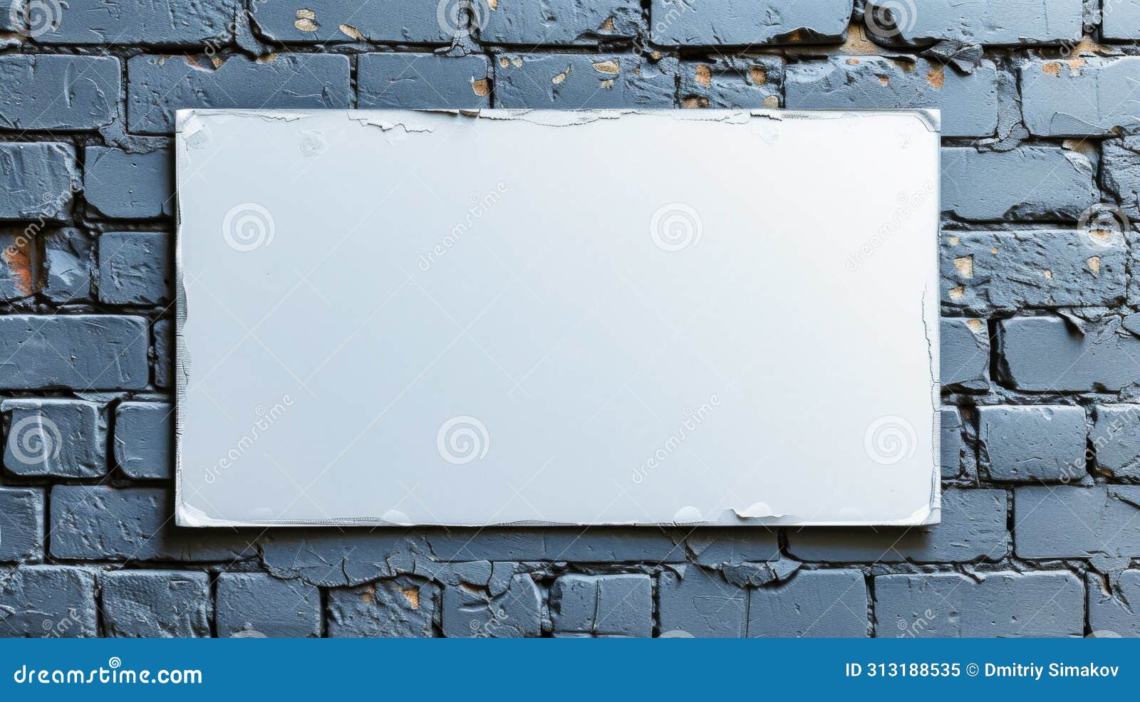 Blank Horizontal Poster Mockup Stock Image - Image of mockup, neutral ...