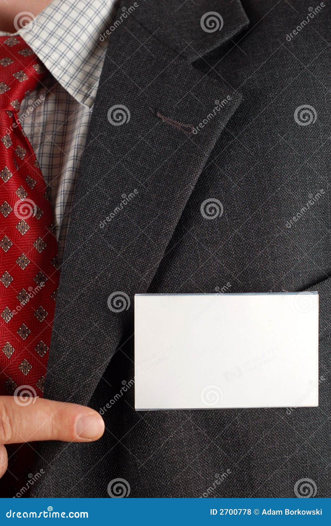 Blank id stock photo. Image of fashion, conference, introduction - 2700778
