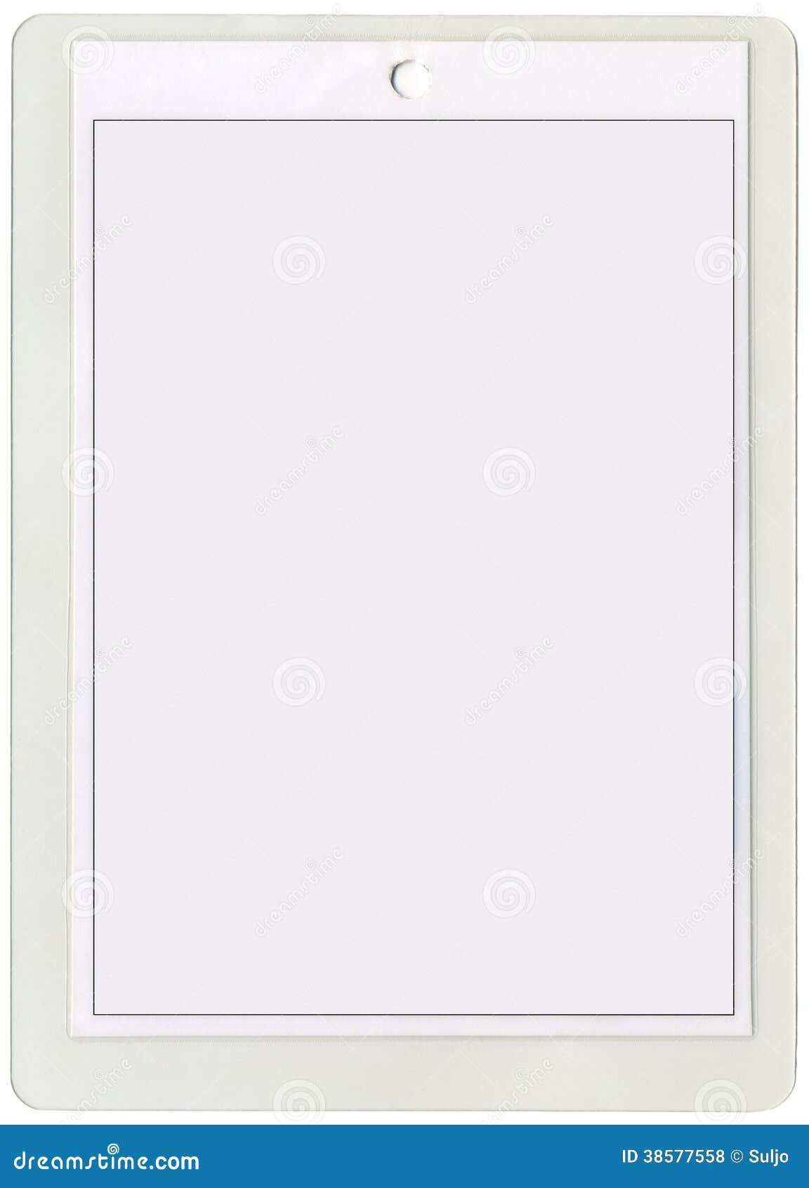 Blank ID Card Cutout stock photo. Image of copyspace - 38577558