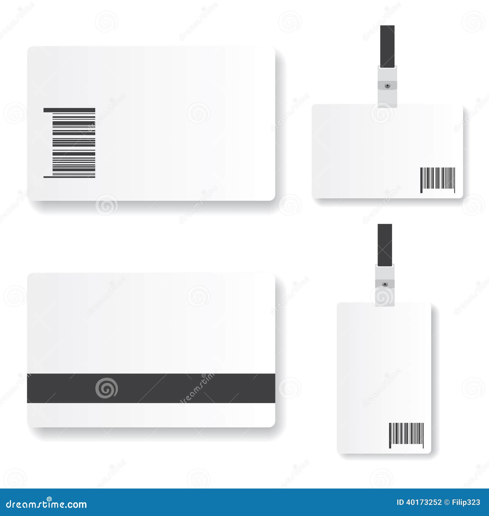 Blank id card illustration stock vector. Illustration of registration ...