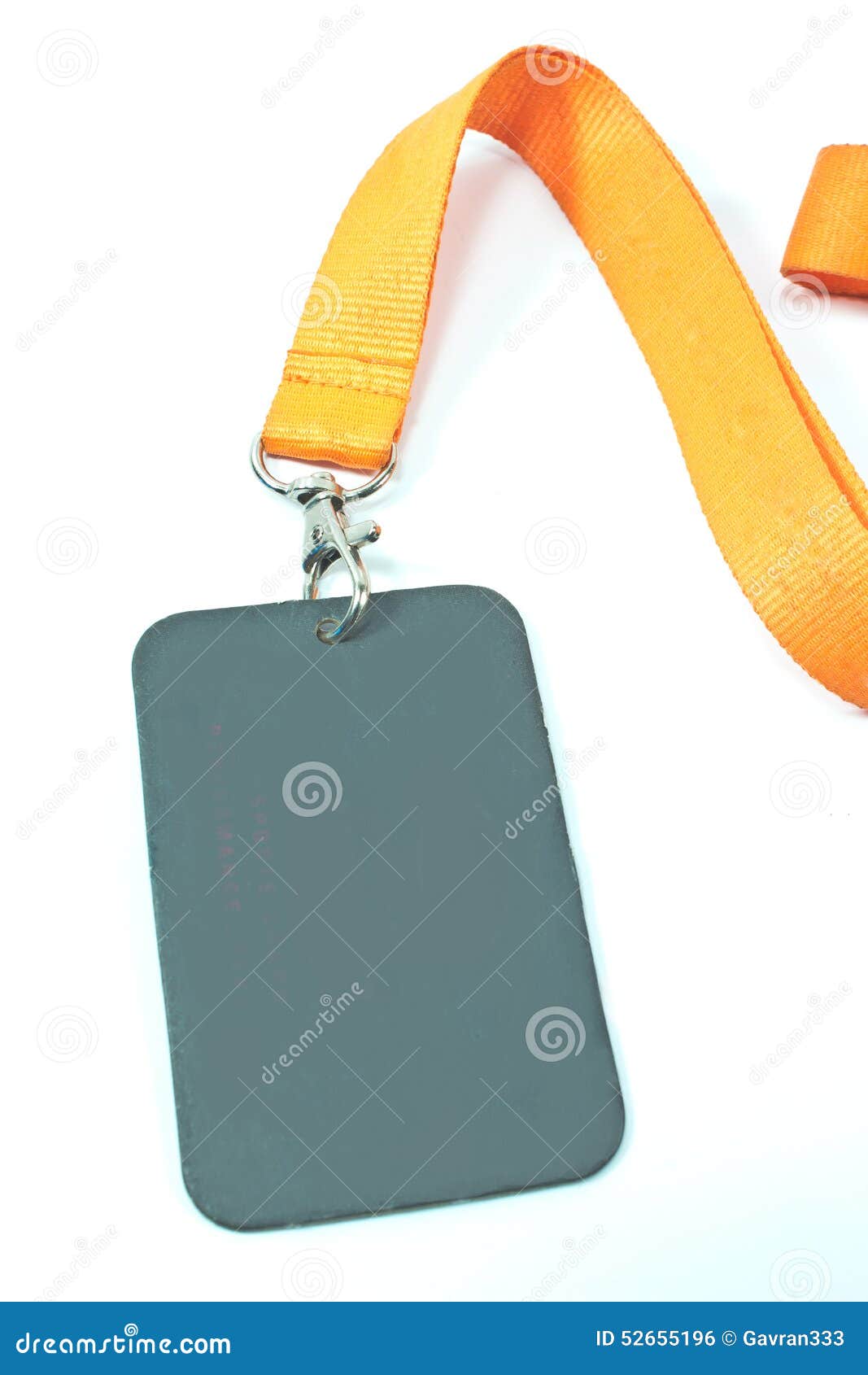 Blank ID card tag stock photo. Image of isolated, business - 52655196