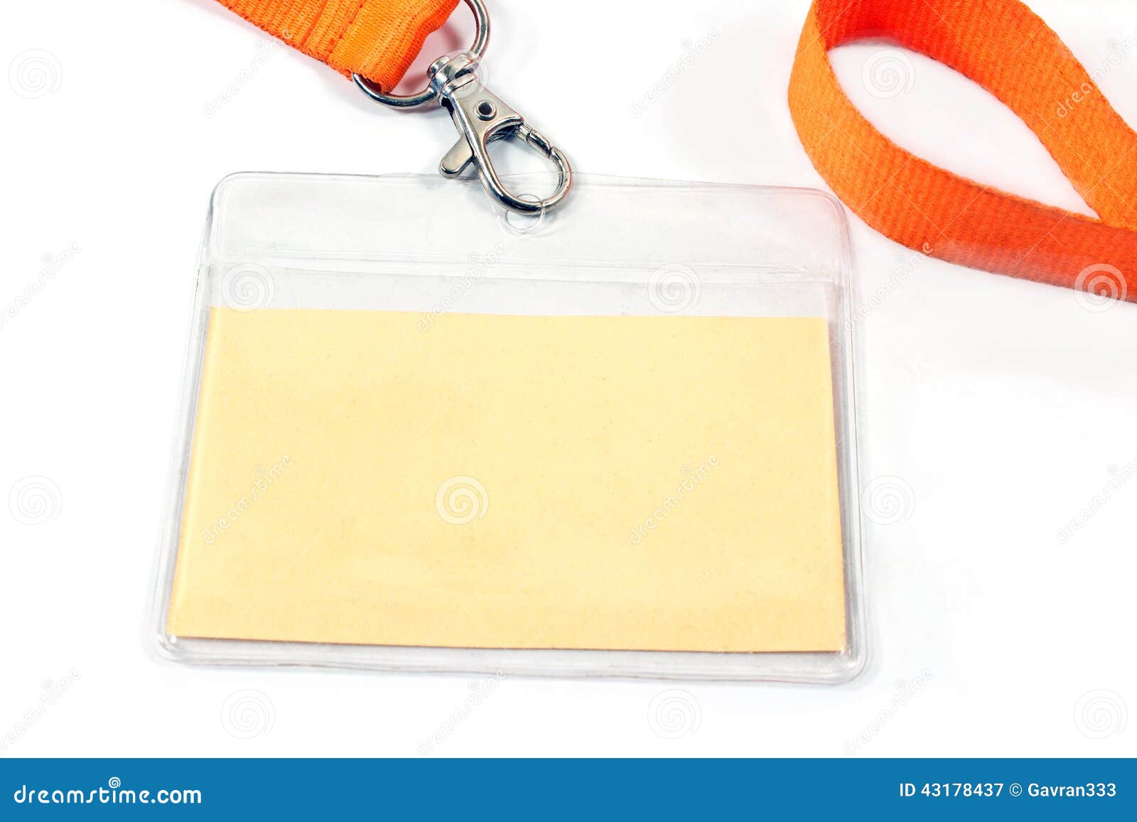 Blank ID card tag stock image. Image of authorization - 43178437