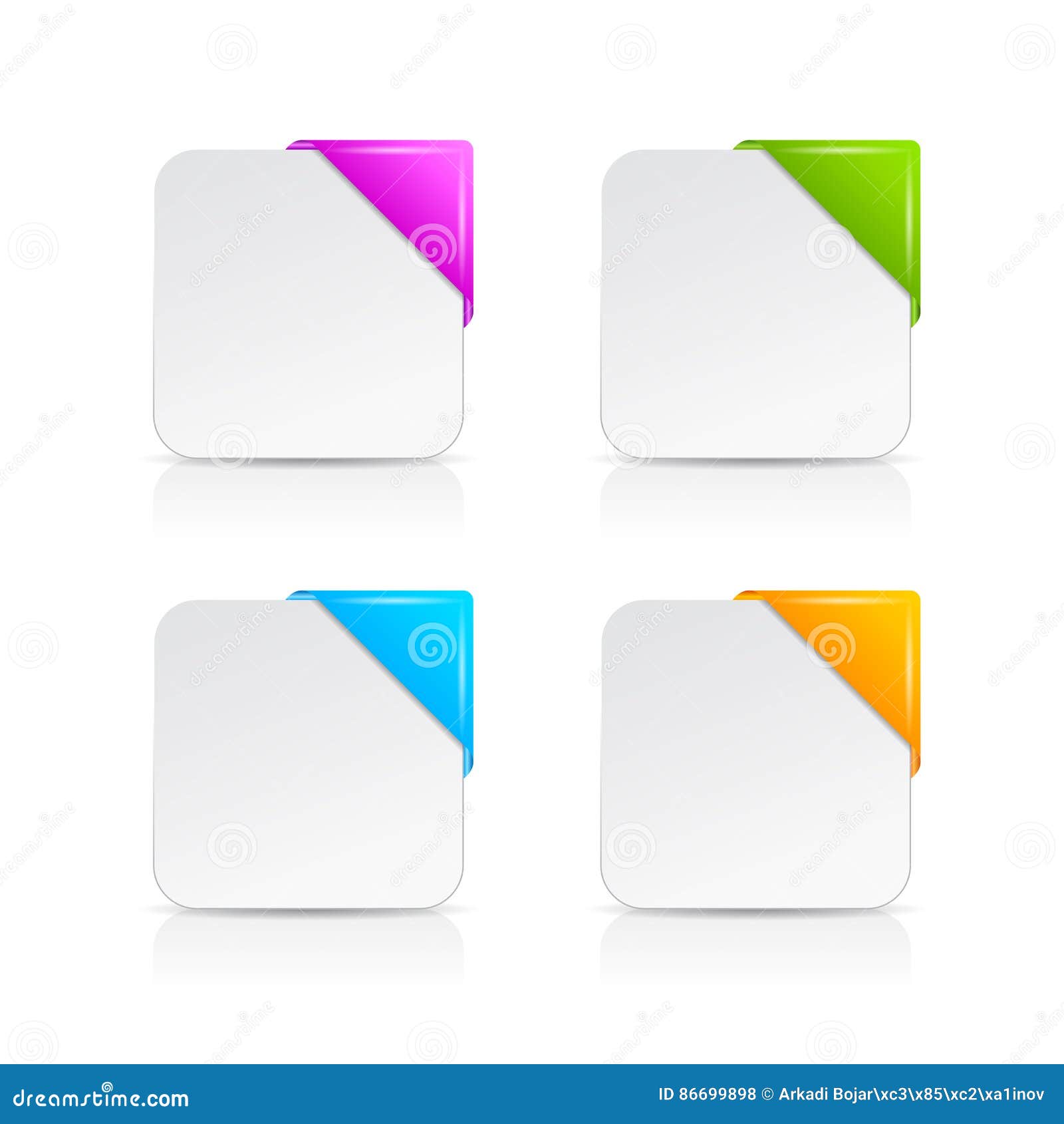 Blank info card template stock vector. Illustration of frame - 86699898