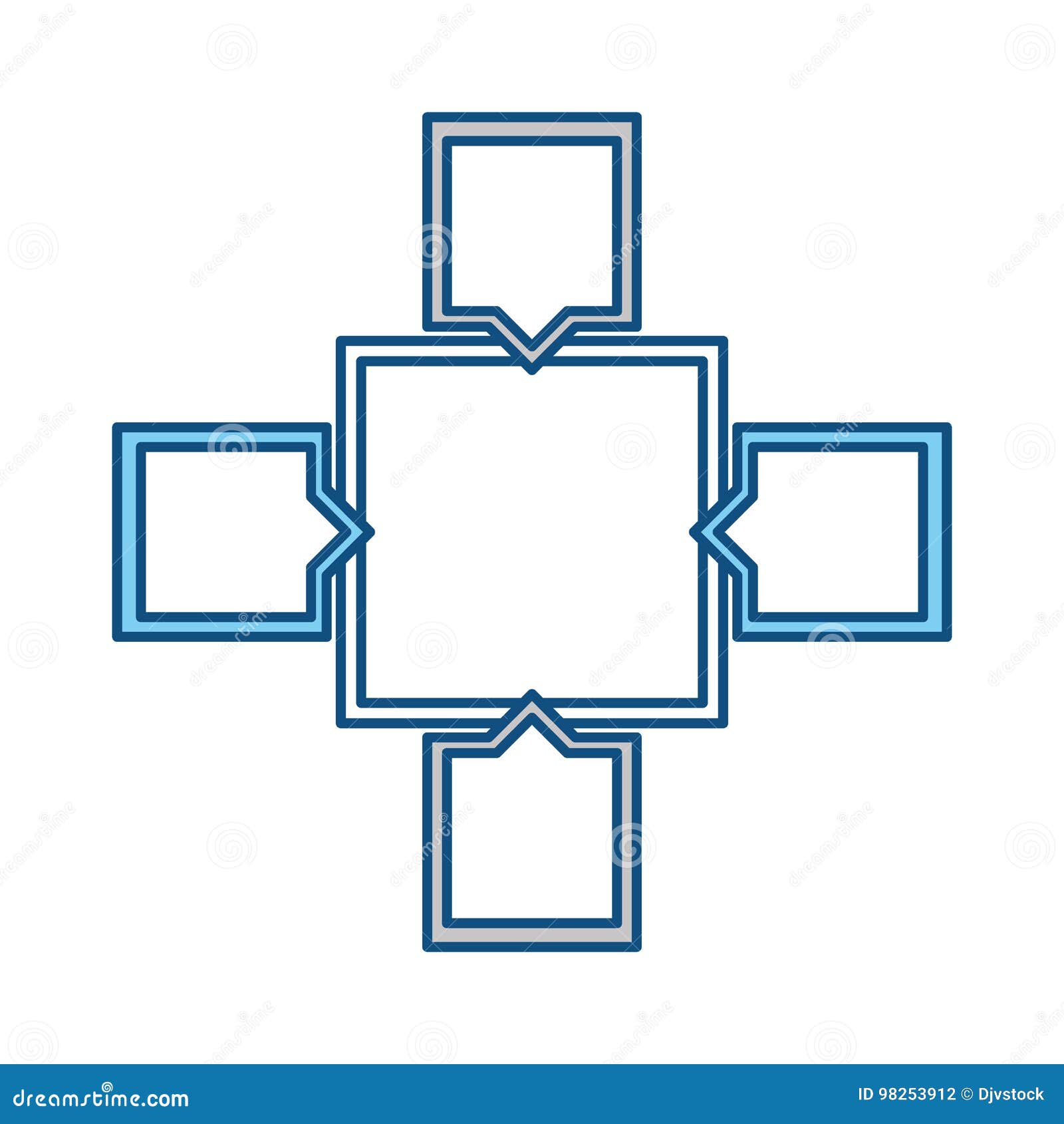 Blank infographic layout stock vector. Illustration of concept - 98253912