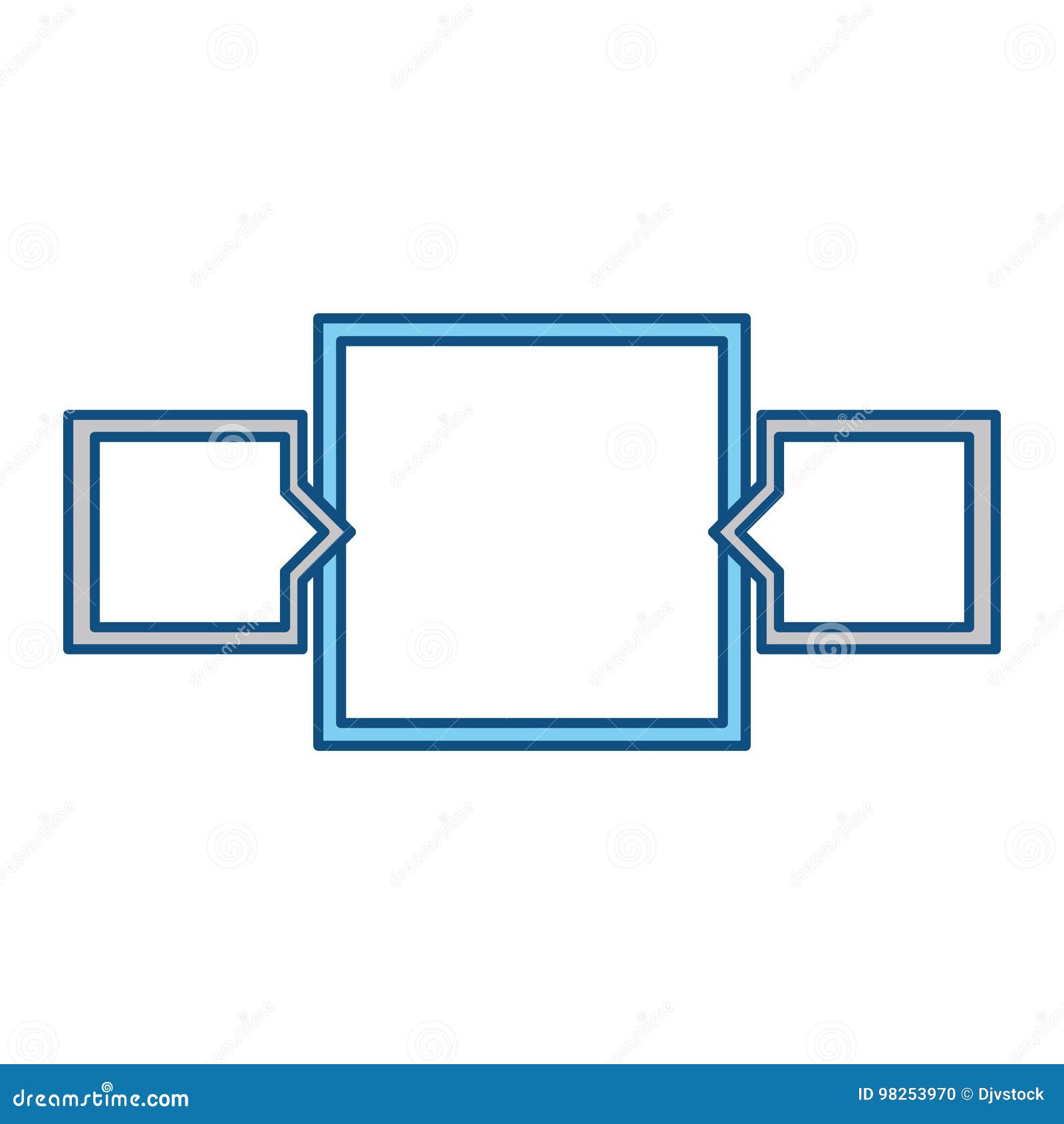 Blank infographic layout stock vector. Illustration of squares - 98253970