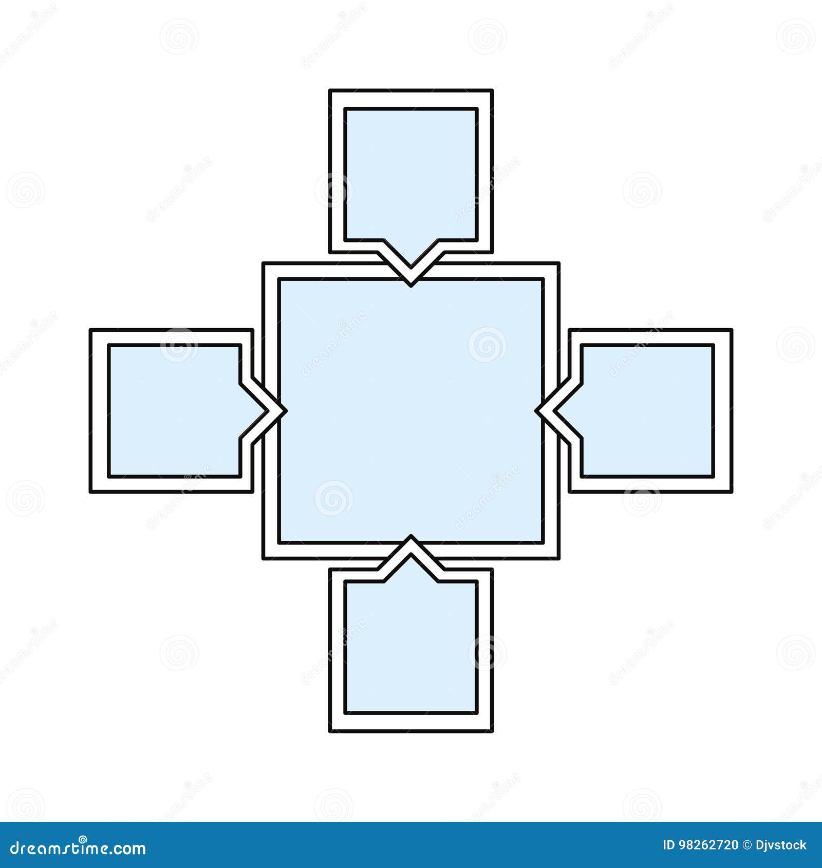 Blank infographic layout stock vector. Illustration of connection ...