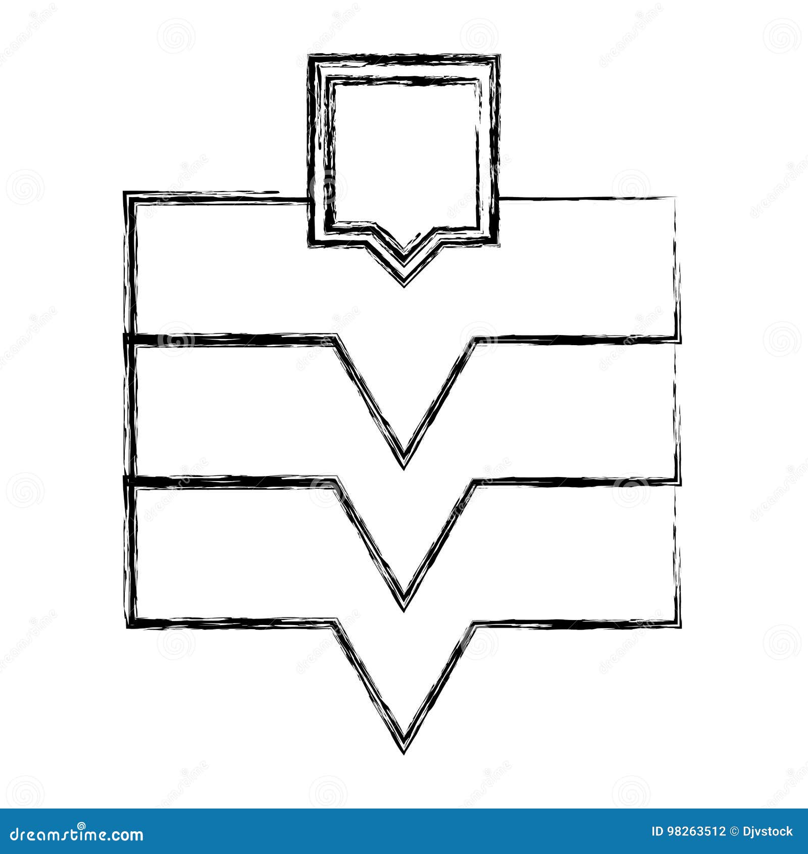 Blank infographic layout stock vector. Illustration of draw - 98263512