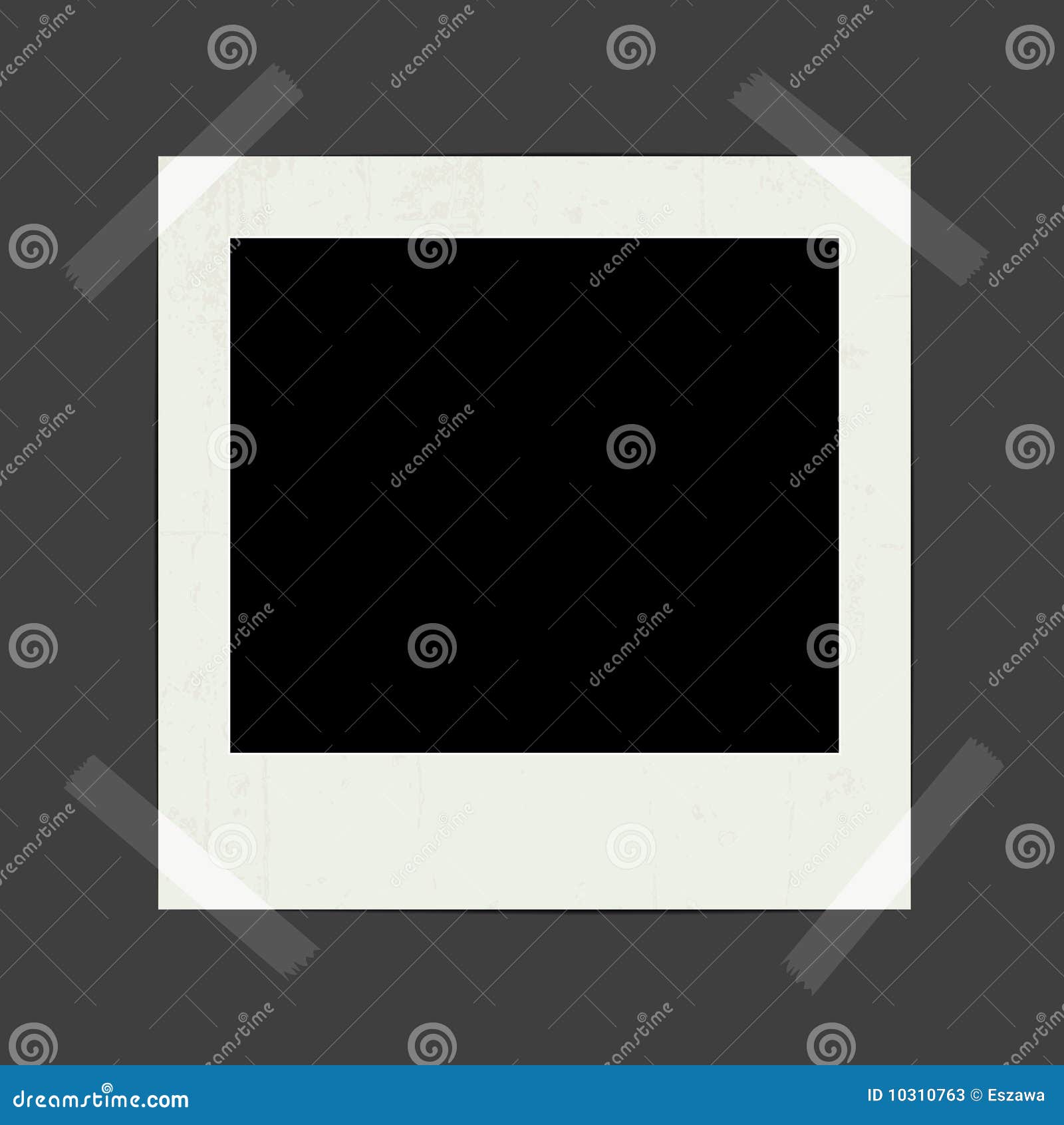 Blank instant photo stock vector. Illustration of square - 10310763