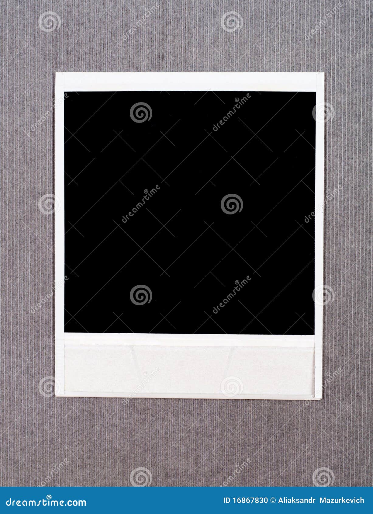 Blank instant photo frame stock photo. Image of print - 16867830