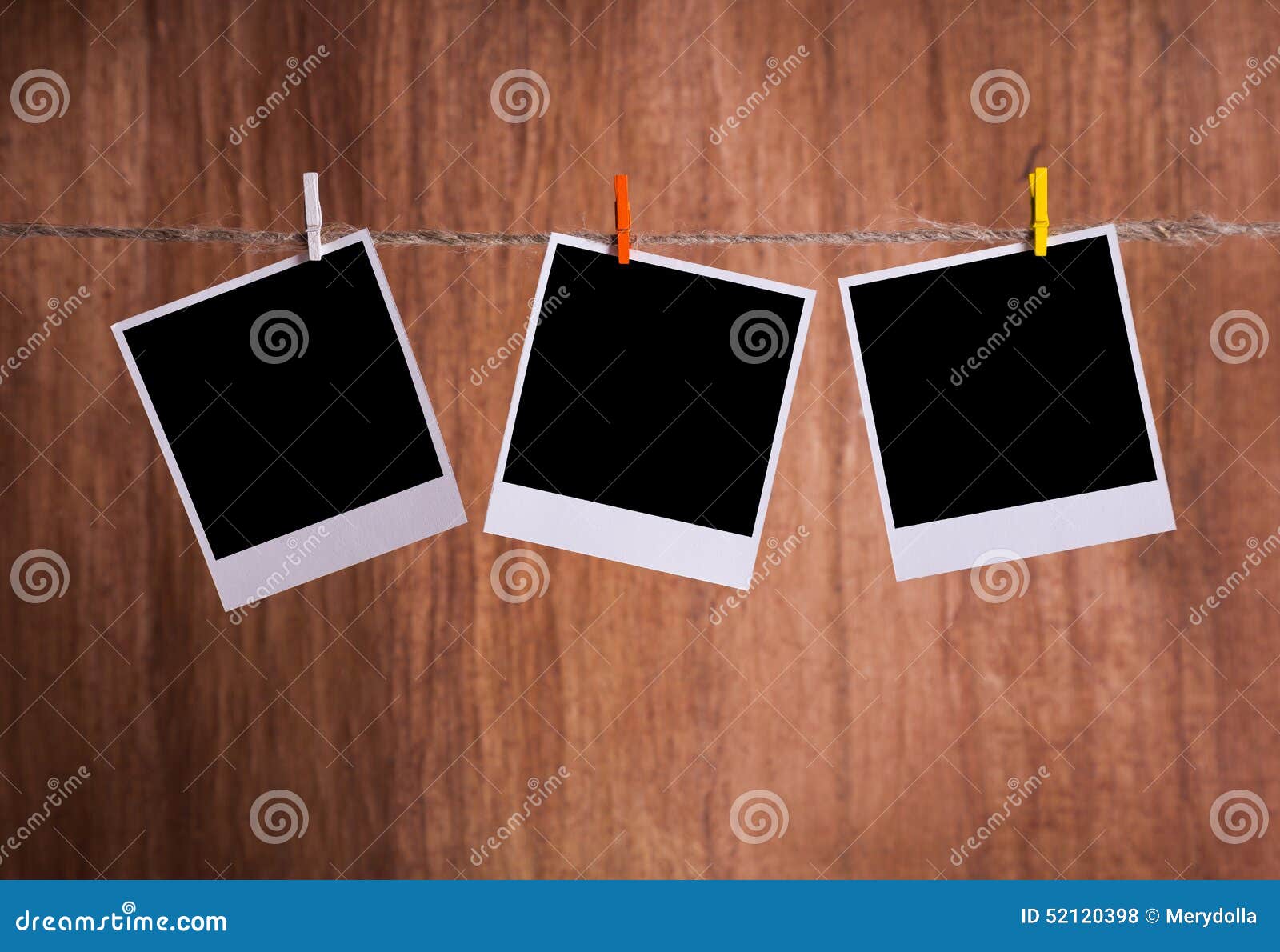 Blank instant photo stock photo. Image of camera, papyrus - 52120398