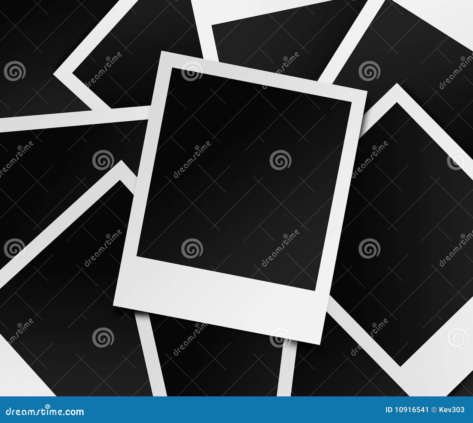 Blank instant photos stock illustration. Illustration of blanked - 10916541