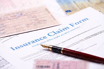 Blank insurance claim form stock photo. Image of claim - 24314900