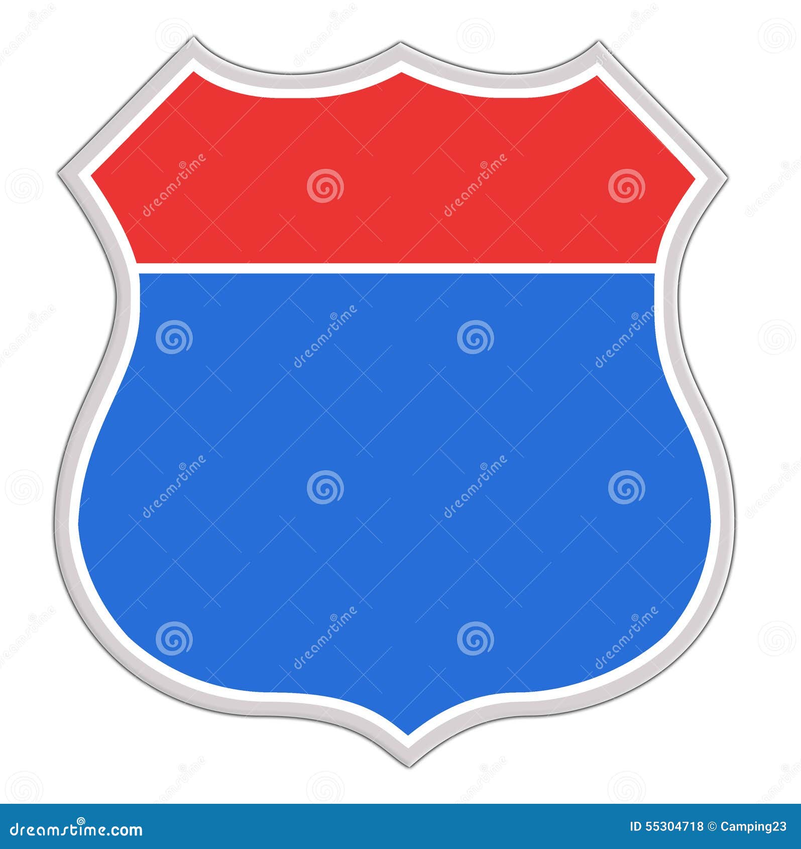 Blank Interstate Sign Clip Art