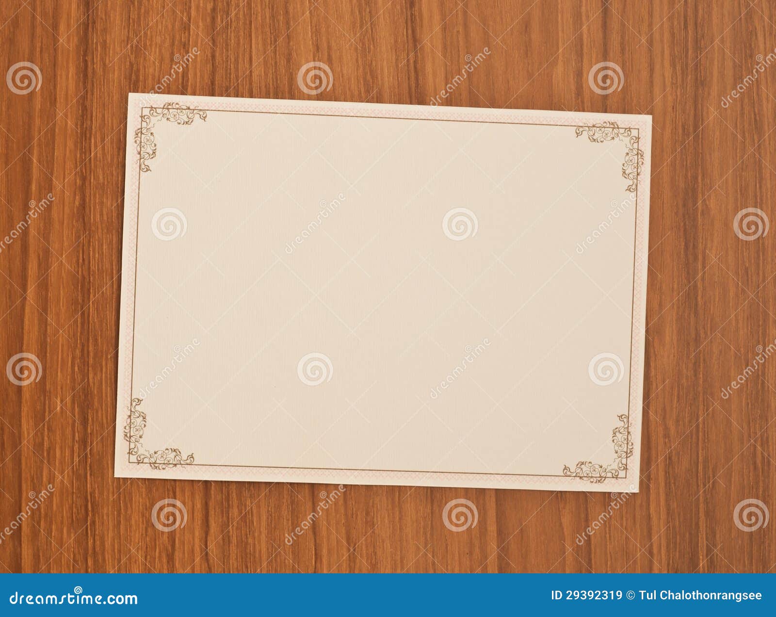 Blank invitation card stock image. Image of board, cardboard - 29392319