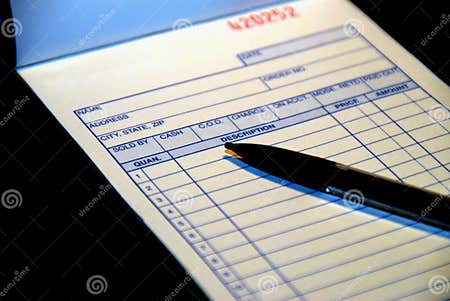 Blank Invoice stock photo. Image of entrepeneurial, confident - 1818394