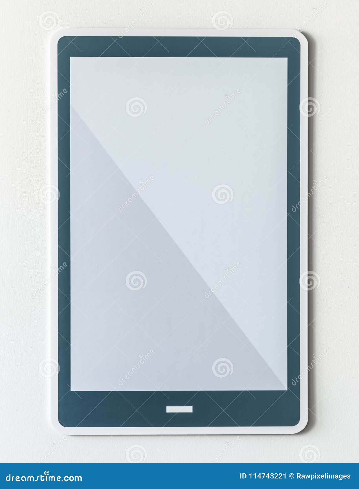 Blank Isolated Digital Tablet Icon Stock Illustration - Illustration of ...