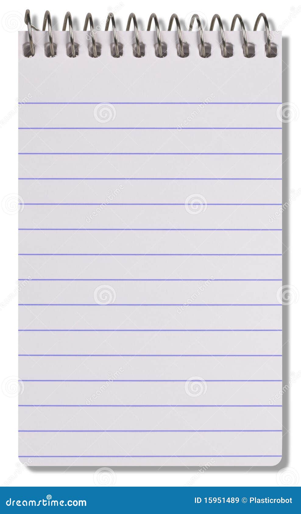 Blank Isolated Notepad with Clipping Path Stock Image - Image of ...