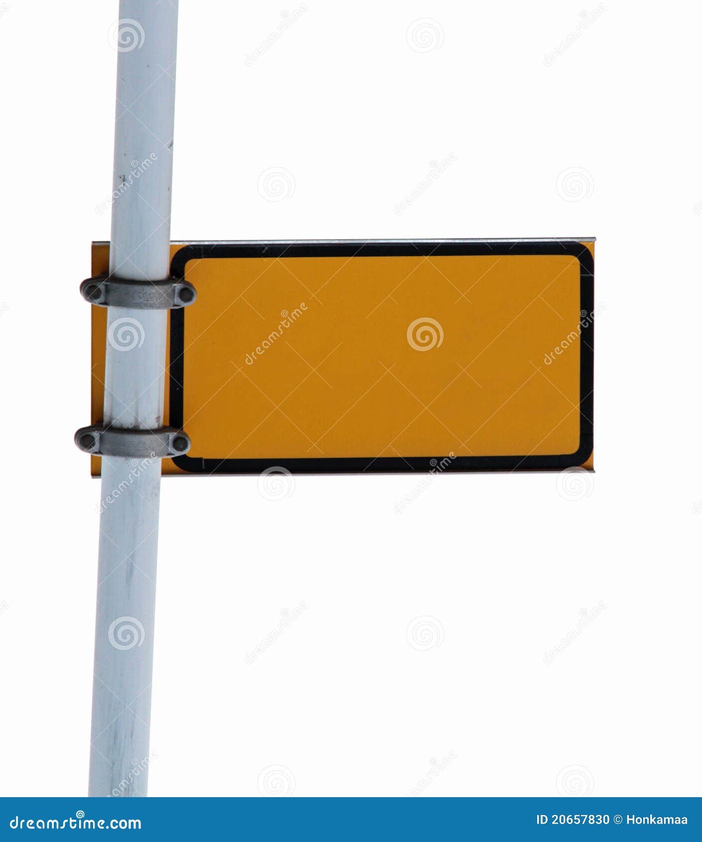Blank isolated sign stock photo. Image of rail, stop - 20657830