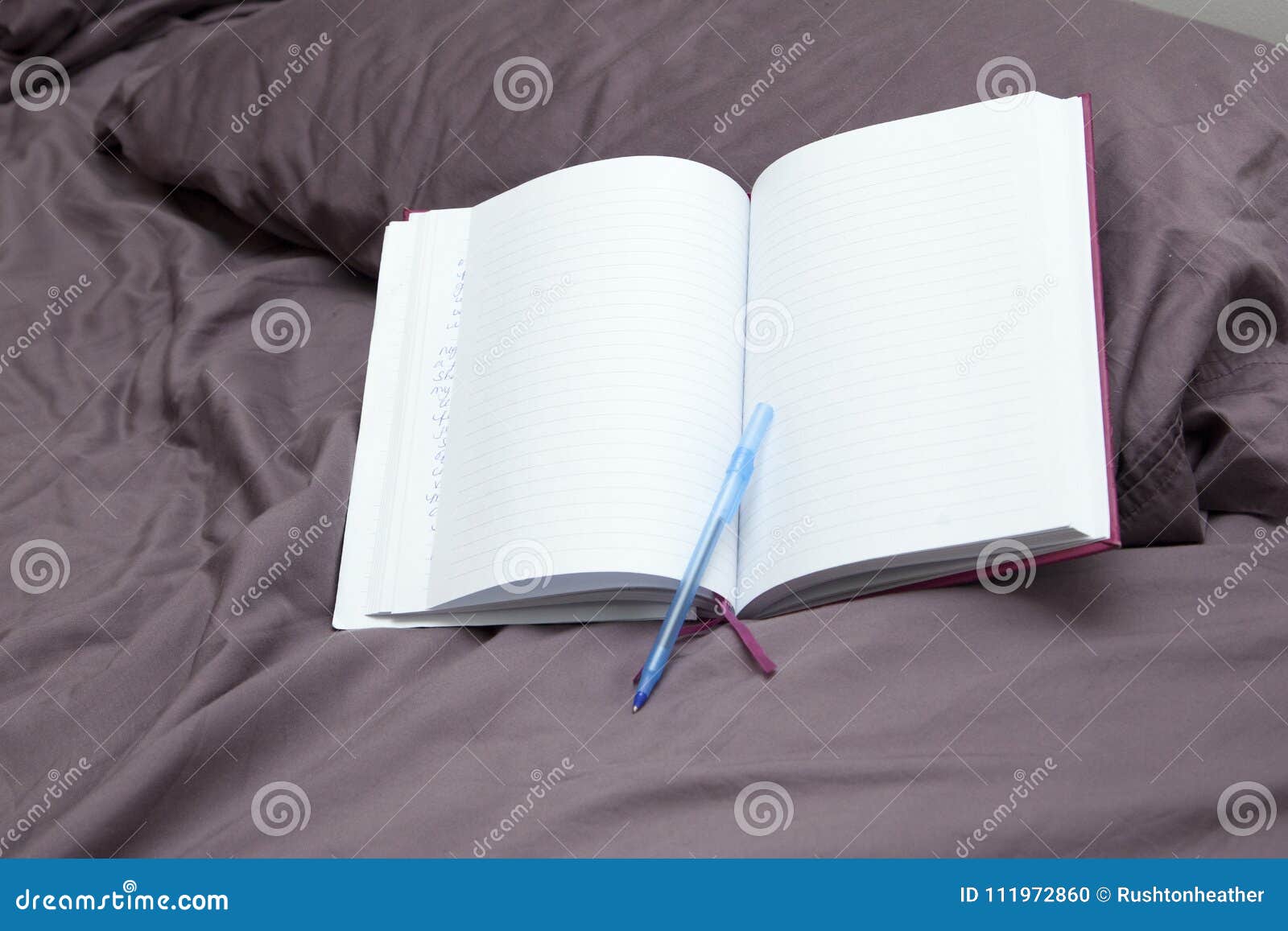 Blank journal or diary stock photo. Image of blank, document - 111972860