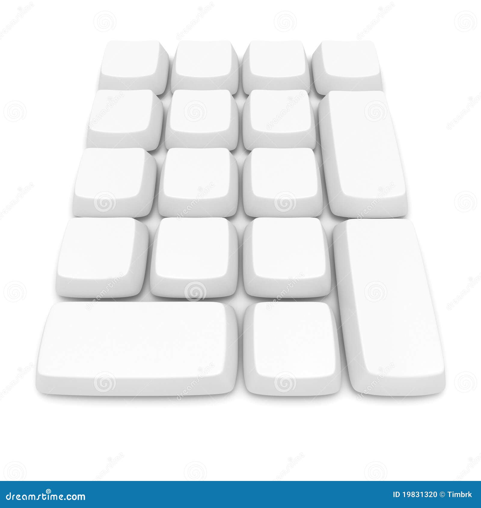 Blank keyboard stock illustration. Illustration of group - 19831320