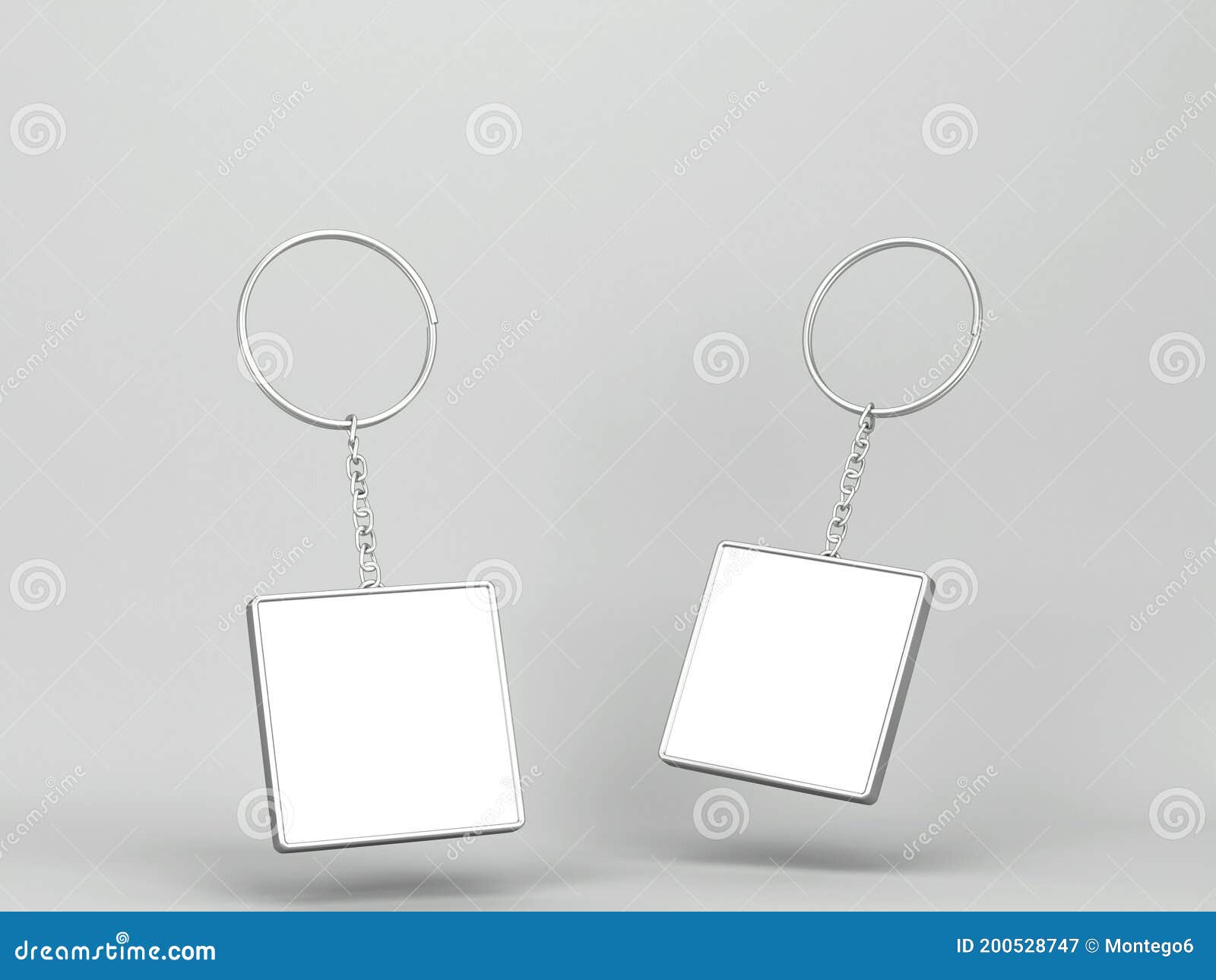 Blank keychain mockup stock illustration. Illustration of access ...