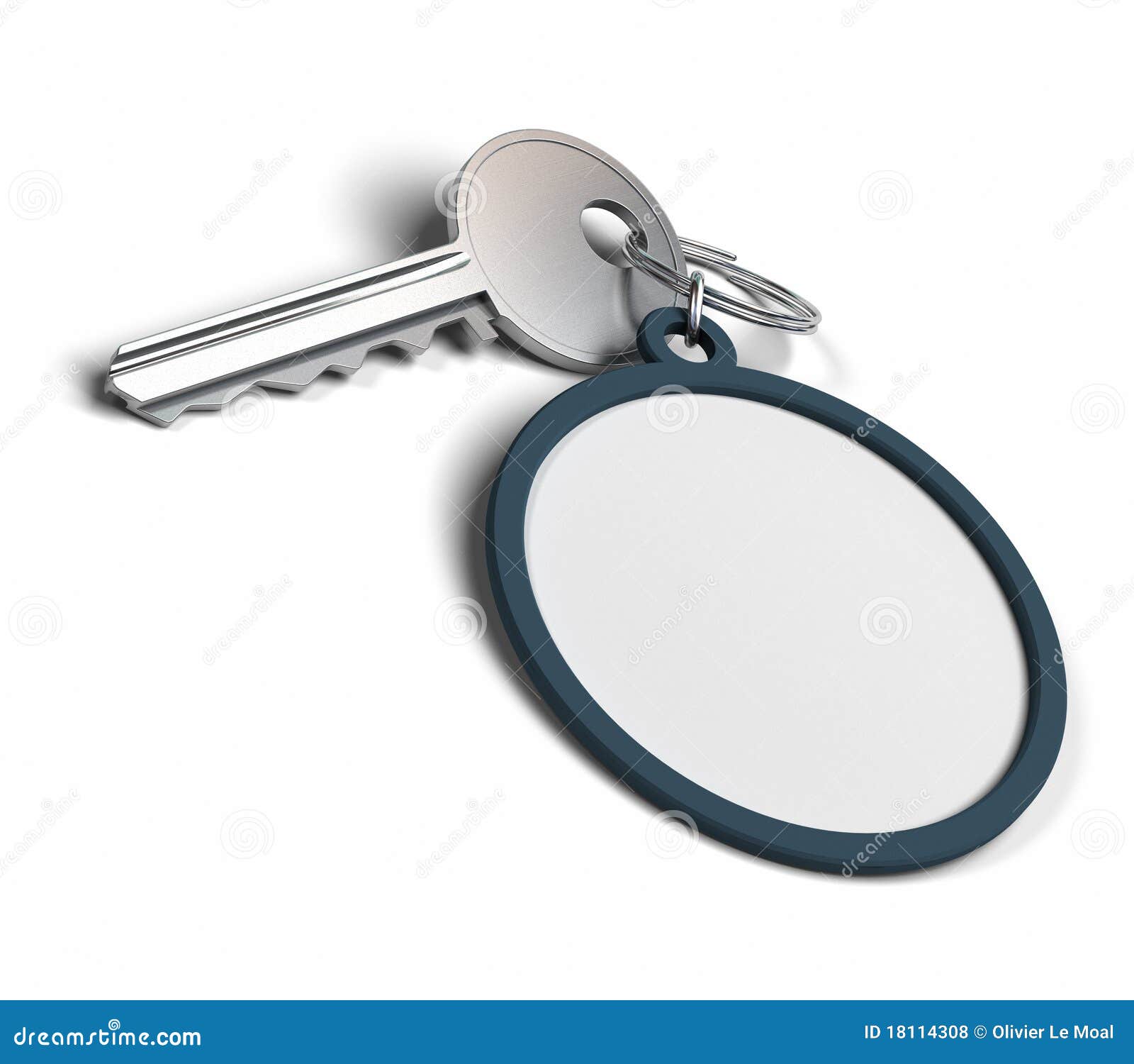 Blank keyring stock illustration. Illustration of mortgage - 18114308