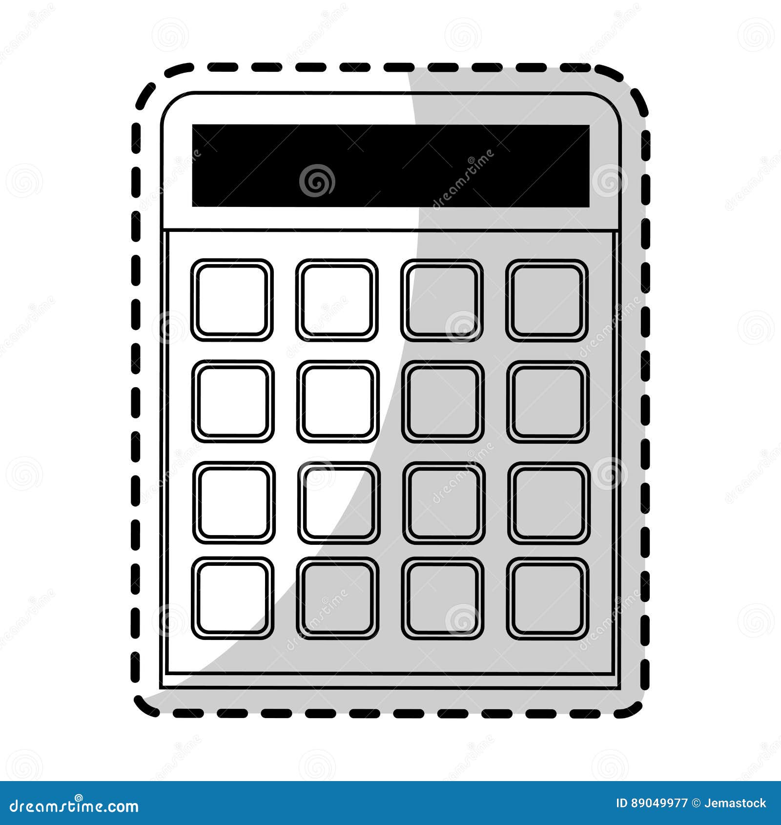 Blank Keys Calculator Icon Image Stock Illustration - Illustration of ...