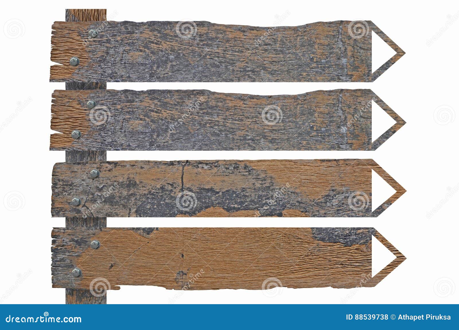 Blank Label Board with Arrow Directions Stock Photo - Image of texture ...