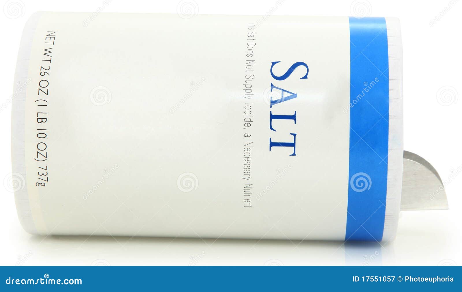Blank Label Bottle of Salt on Side Stock Image - Image of cutout, pound ...