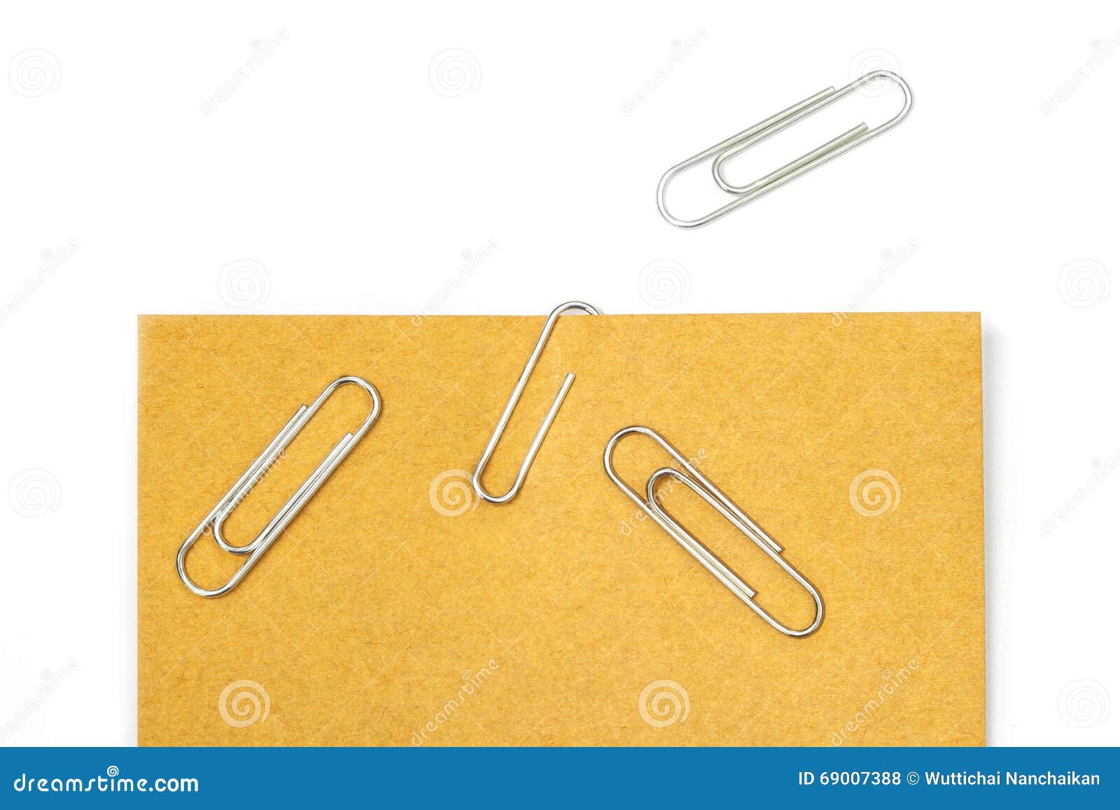 Blank label with clip stock photo. Image of accessories - 69007388