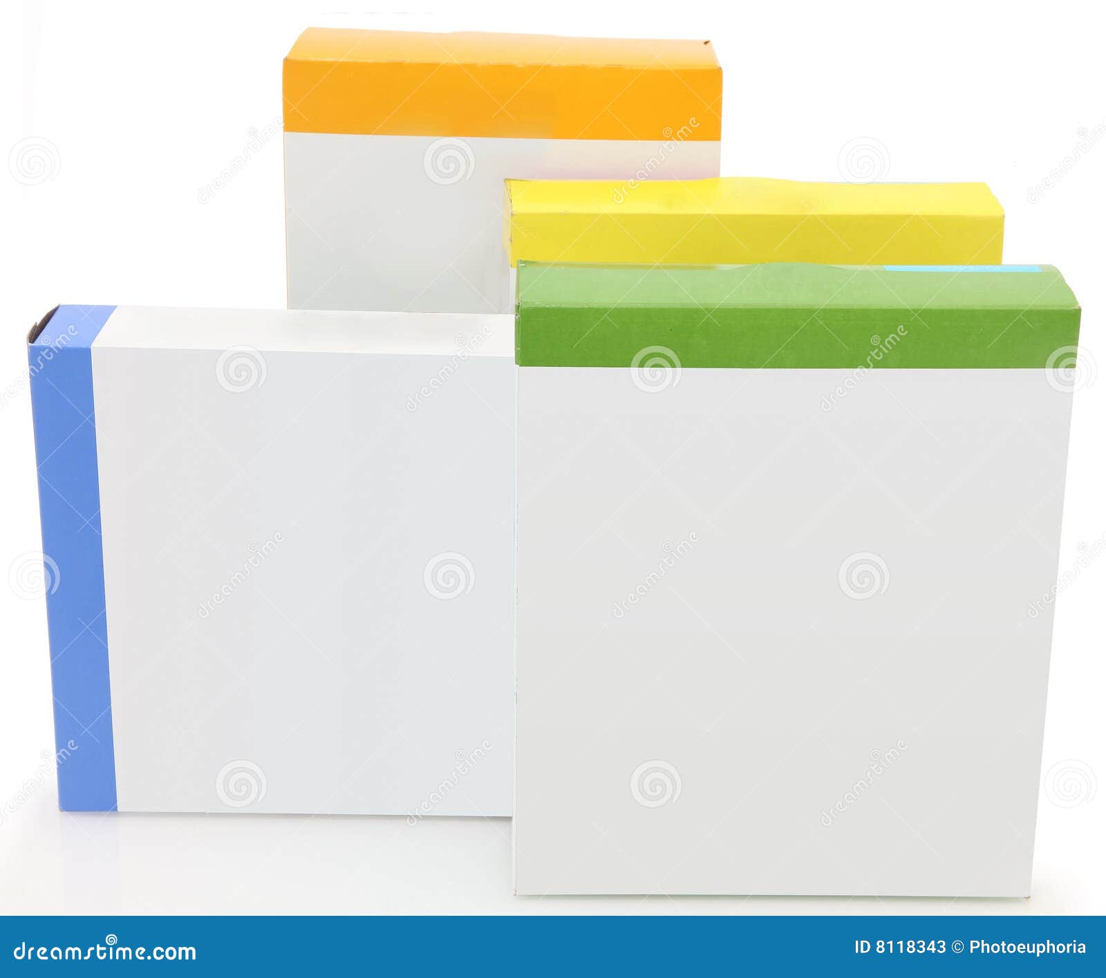 Blank Label Food Boxes stock image. Image of send, usps - 8118343