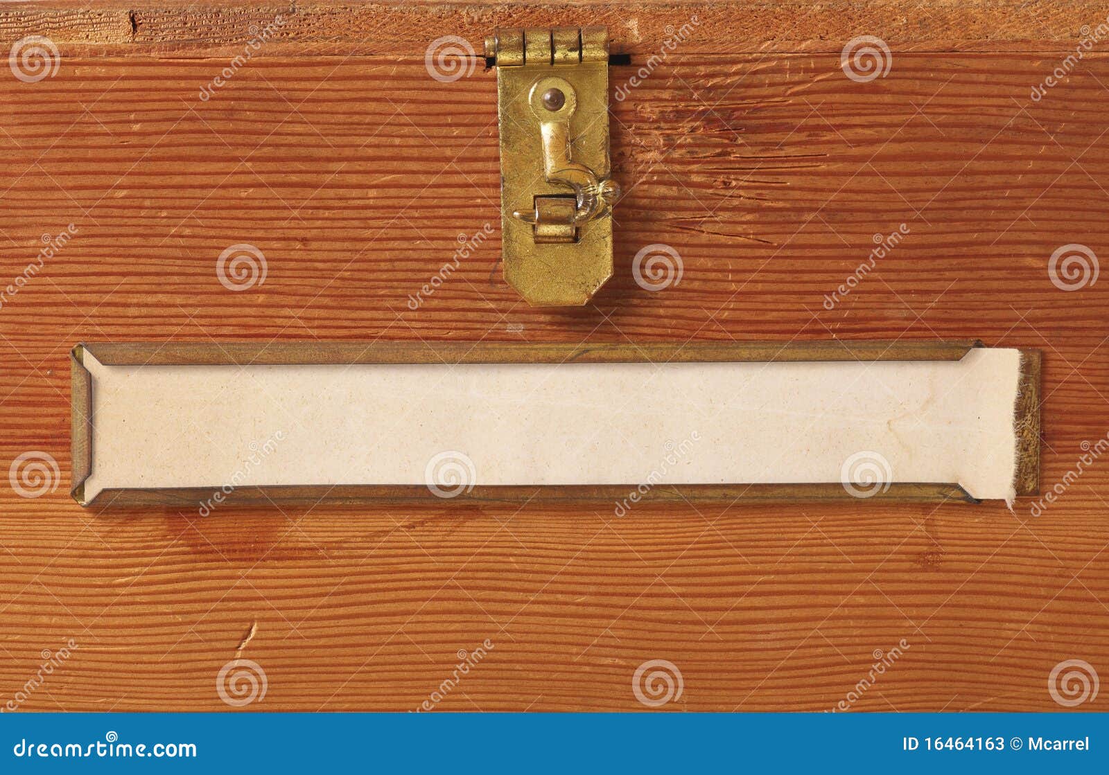 Blank Label on Old Wooden Box Stock Image - Image of worn, empty: 16464163