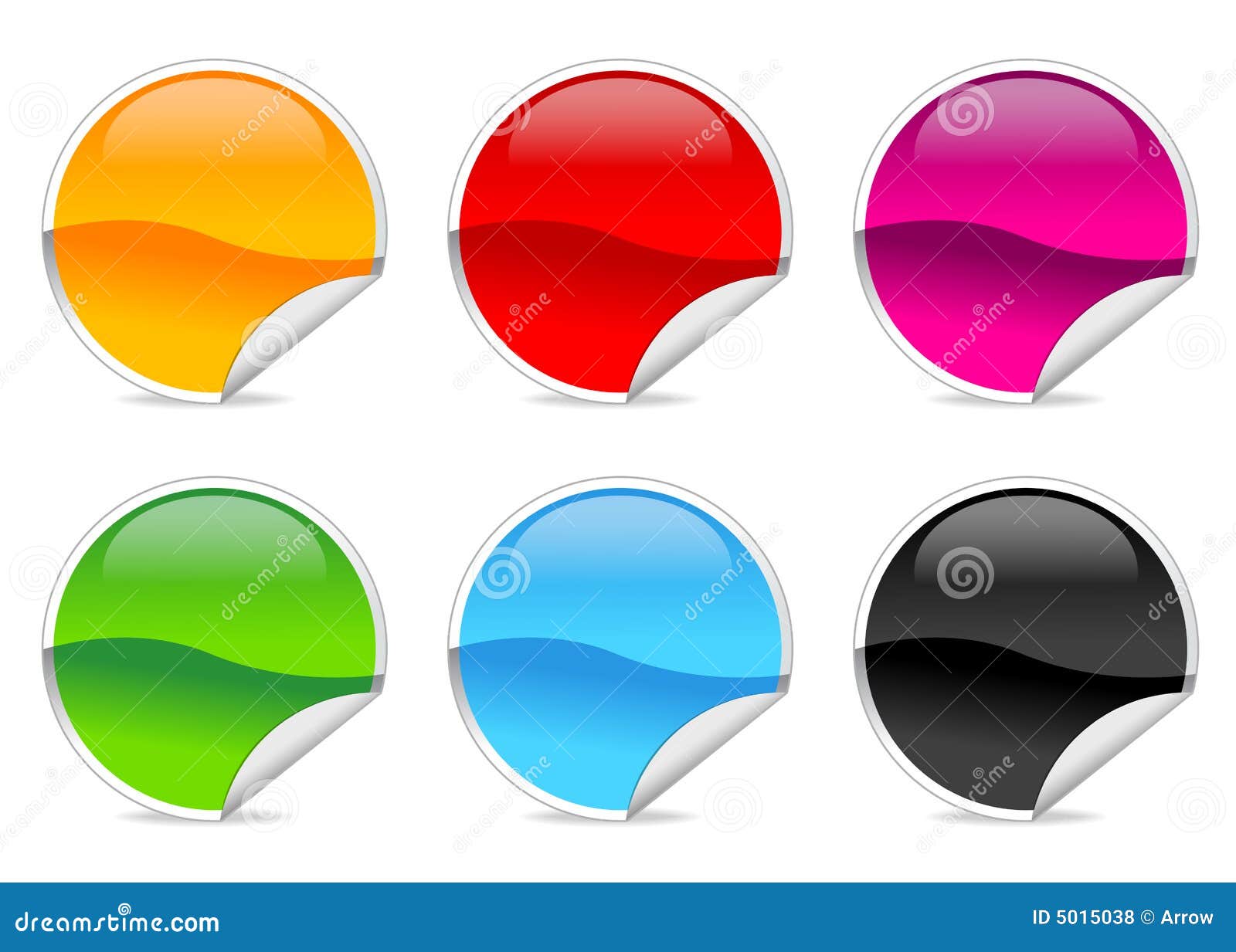 Blank Label and sticker stock illustration. Illustration of element ...