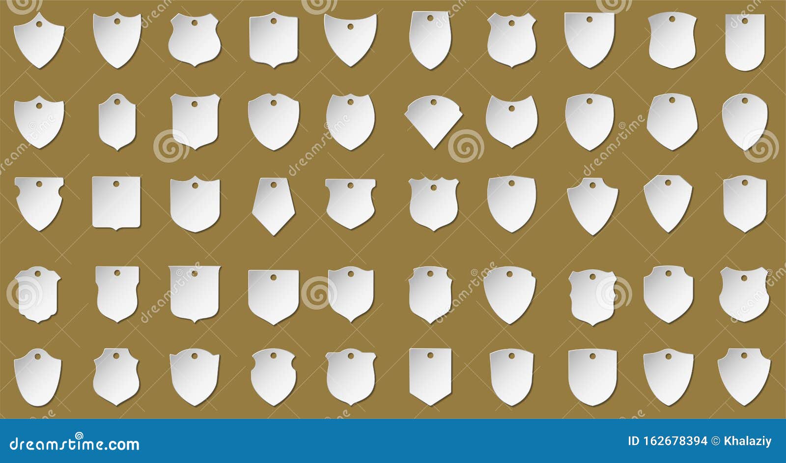 Set of Vector White Blank Paper Labels, Stickers, Sticky Paper Tags ...