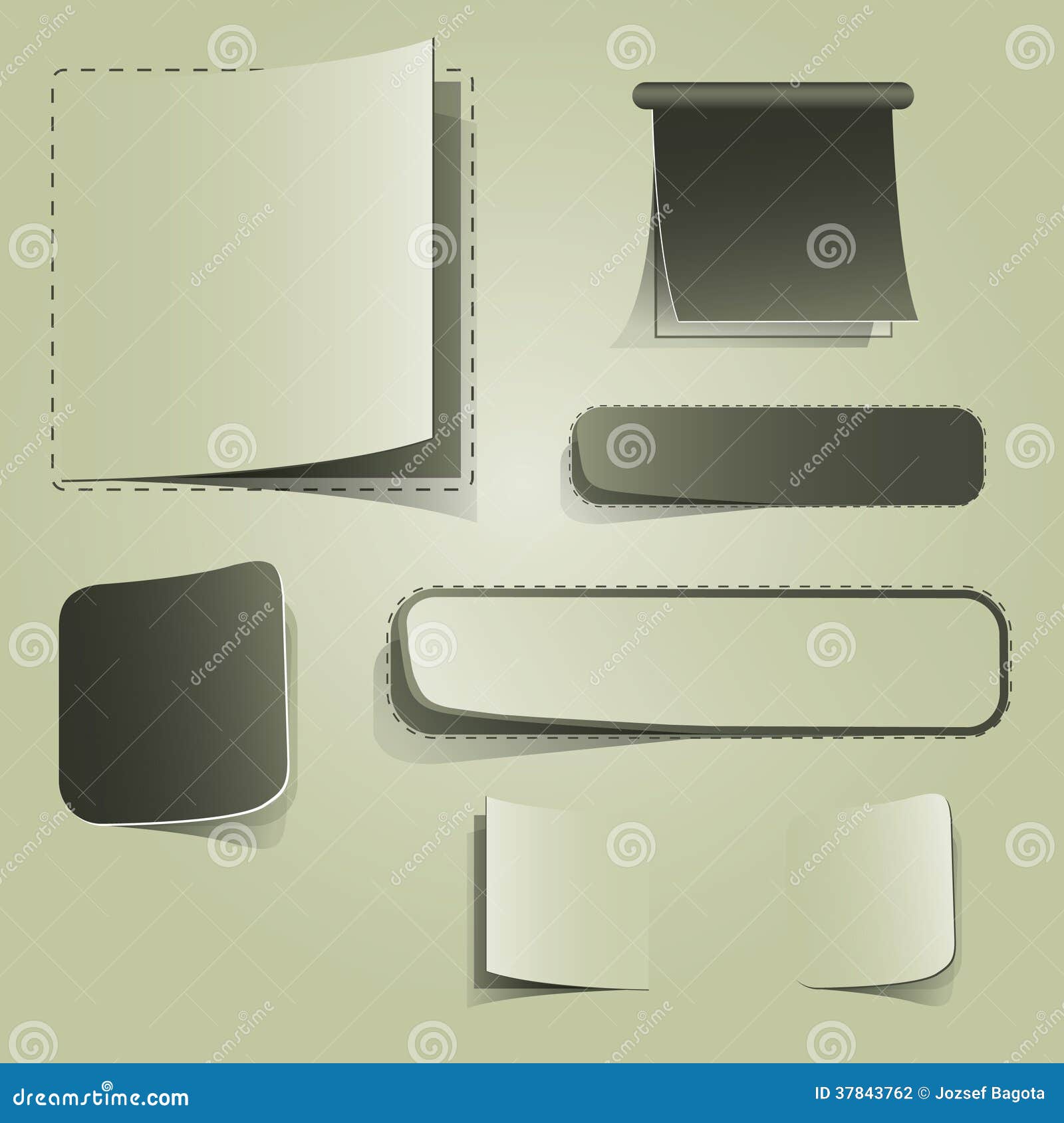 Blank Labels stock vector. Illustration of grey, business - 37843762