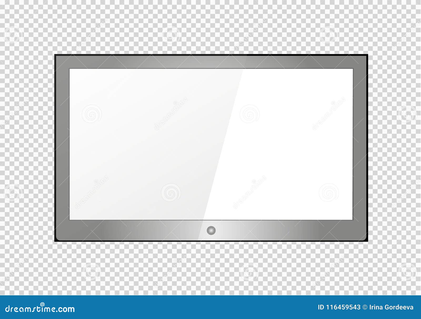 A Blank LCD Screen, Plasma Displays or TV To Your Design. Stock Vector ...