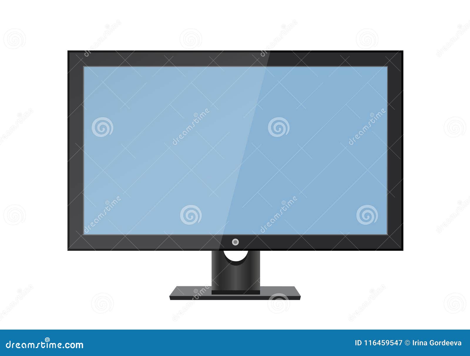 A Blank LCD Screen, Plasma Displays or TV To Your Design. Stock Vector ...