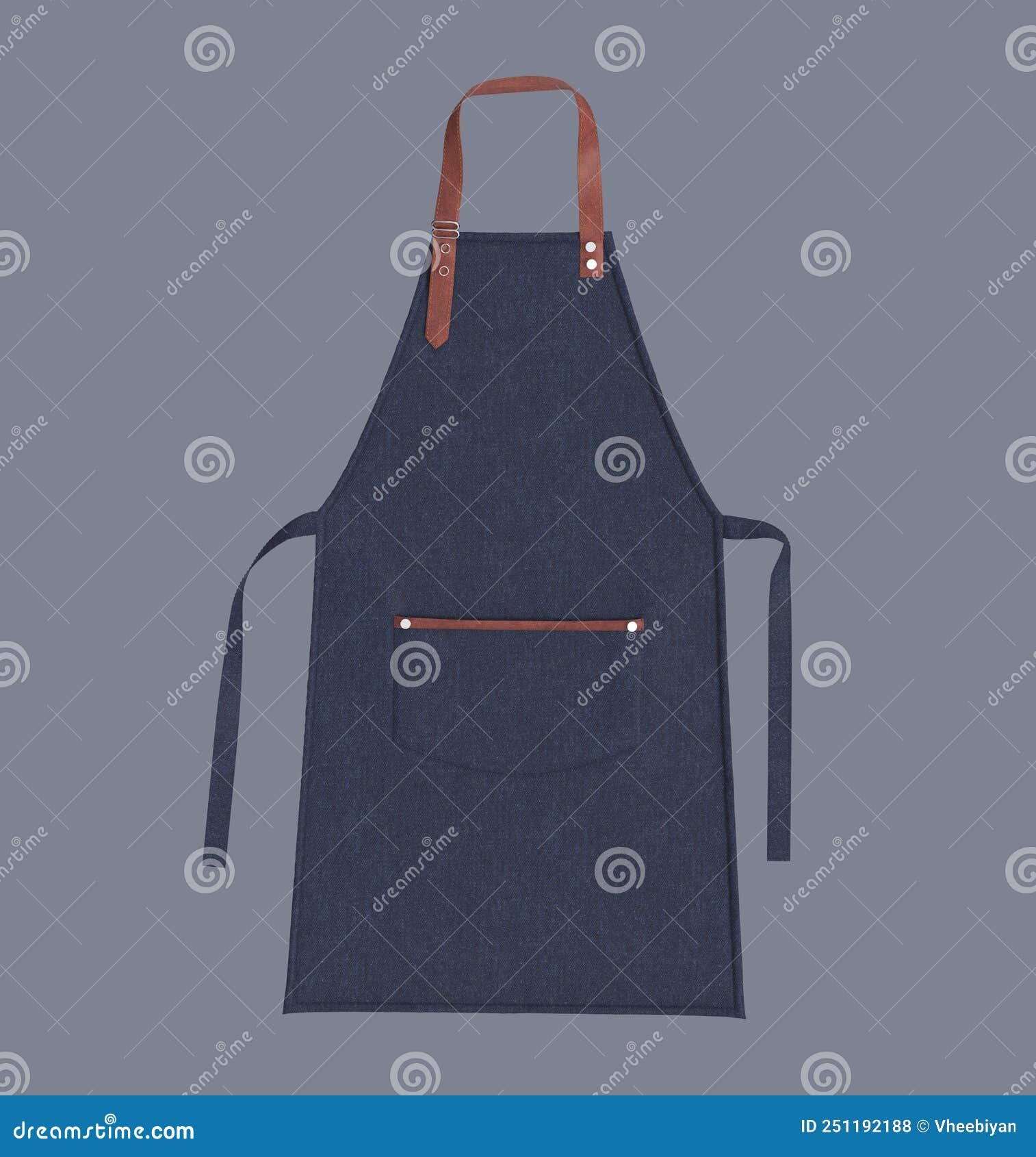 Leather Aprons Mock Up Isolated On White Royalty-Free Cartoon ...