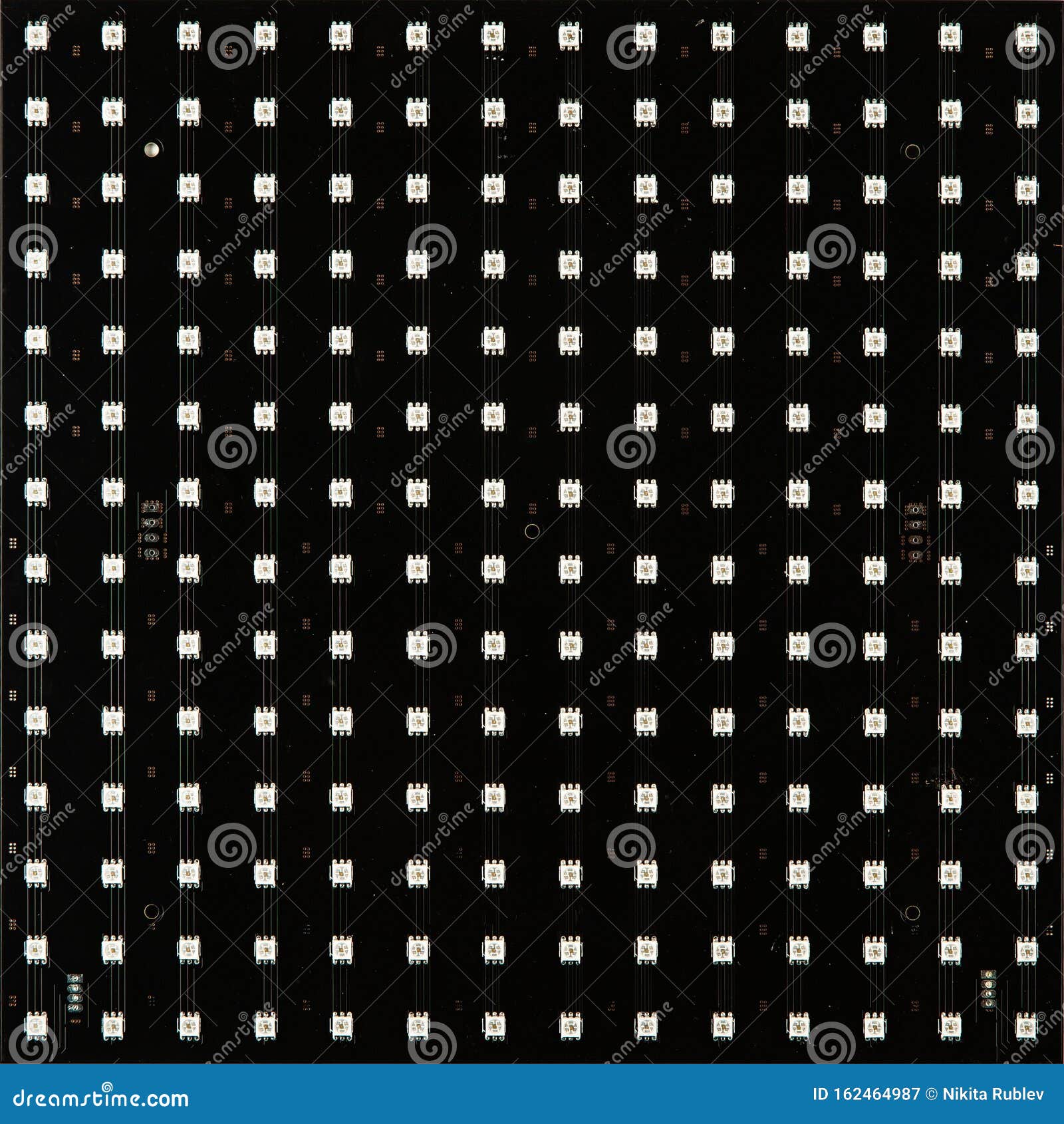 Blank LED Matrix Isolated On White Background Royalty-Free Stock ...