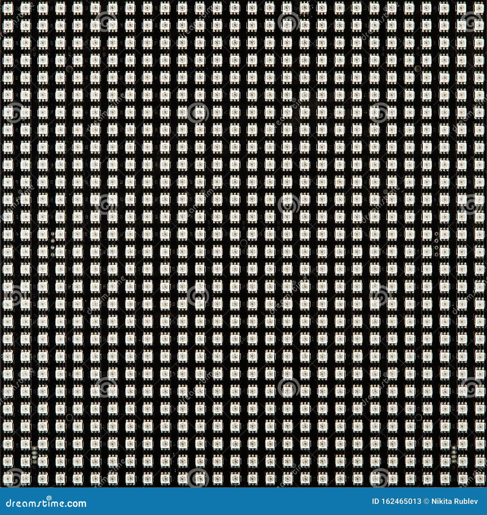 Blank LED Matrix Isolated On White Background Stock Image ...