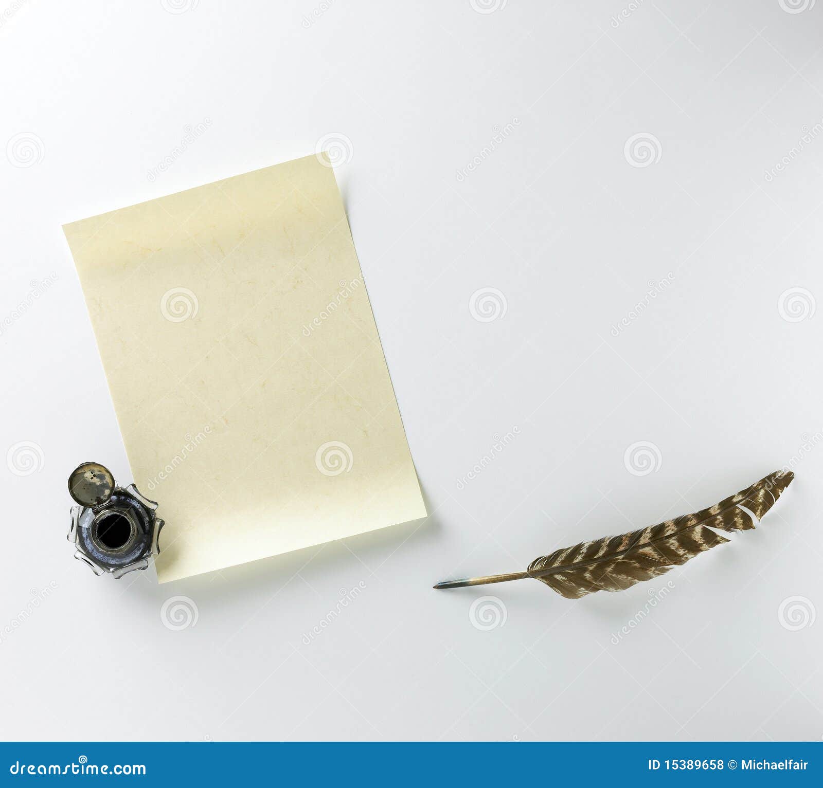 Blank Letter Envelope Template White Paper Texture Background Desk ...