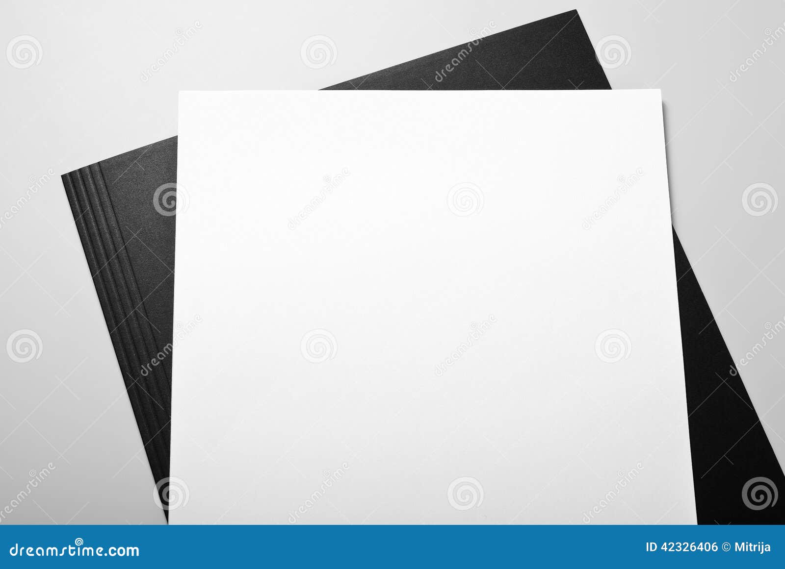 Blank Letterhead and Folder Stock Photo - Image of letter, presentation ...