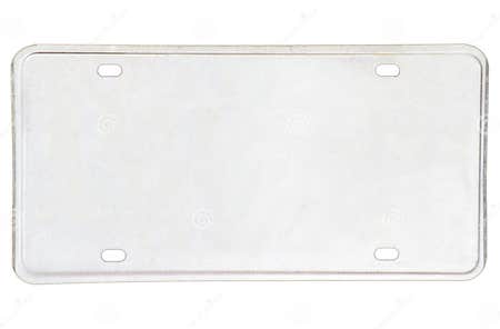 Blank License Plate stock photo. Image of vehicle, empty - 11969154